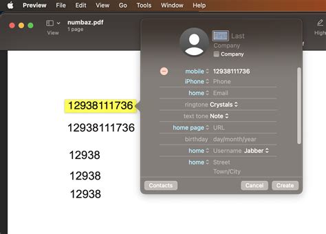 Nine Digit Numbers Become Phone Numbers In A Pdf Desktop Questions Macos And Windows
