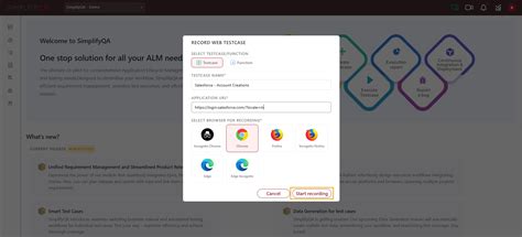 Record A Web Test Case In Simplifyqa Simplifyqa Help Doc