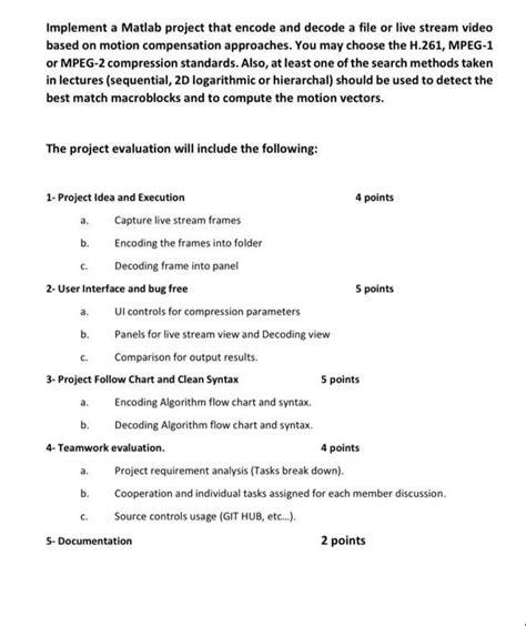 Solved Implement A Matlab Project That Encode And Decode A