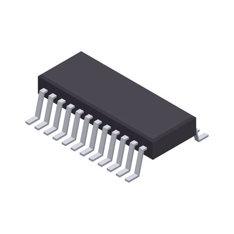 Silver Microcontroller Isometric Composition 3627110 Vector Art At Vecteezy