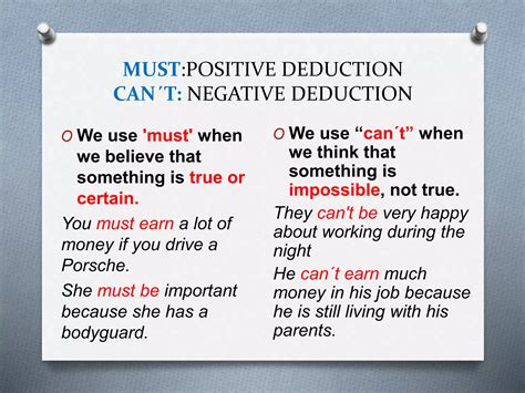 Modals And Expressions Of Deduction Pptx