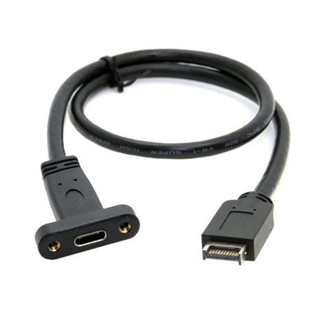 Chenyang CY USB Front Panel Header To USB C Type C Female Extension Cable Cm With Panel