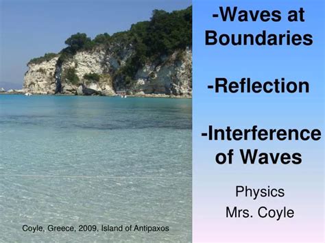 PPT Waves At Boundaries Reflection Interference Of Waves PowerPoint Presentation ID 1116746