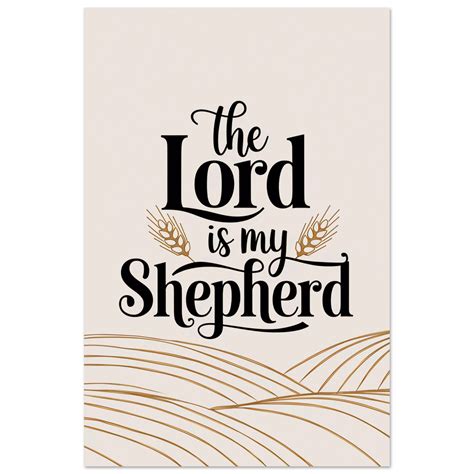 The Lord Is My Shepherd Modern Farmhouse Scripture Wall Art Lafia Craft