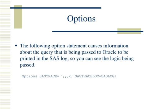 Ppt Accessing Oracle Data Through Sas Powerpoint Presentation Free