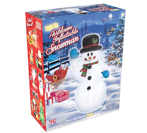 Mu Eco De Nieve Hinchable Luminoso Con Ventilador De Cm