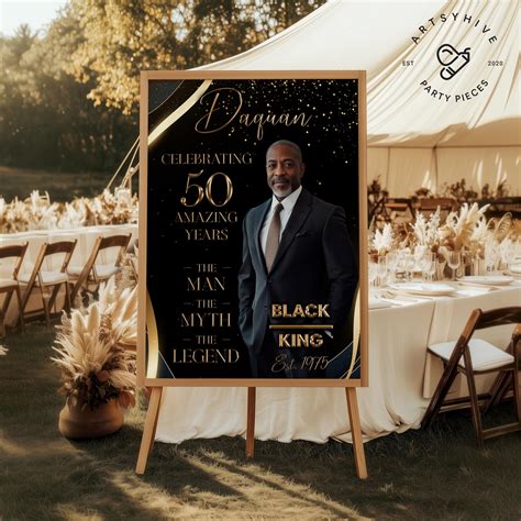 50th Birthday Welcome Sign The Man The Myth The Legend Welcome