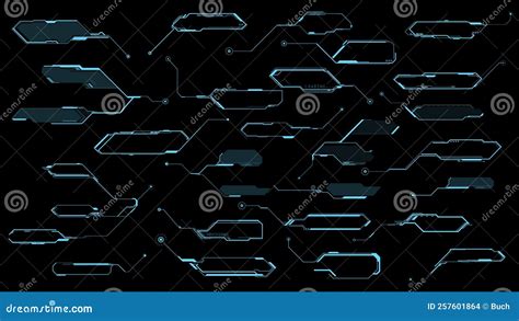 hud callout titles text bars and info boxes stock vector