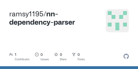 Github Ramsy1195nn Dependency Parser · Github