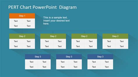 PERT Chart PowerPoint Diagram SlideModel
