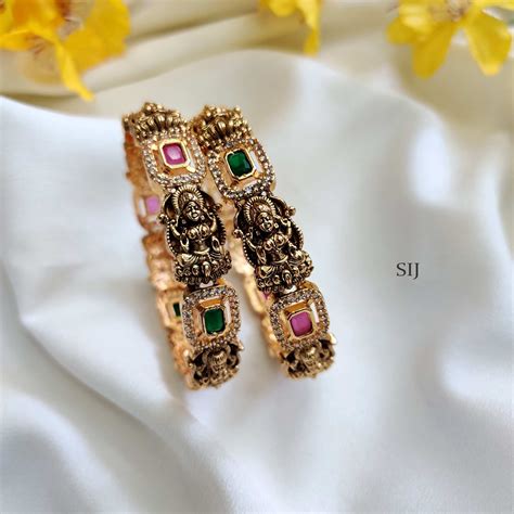 One Gram Gold Lakshmi Design Bangles