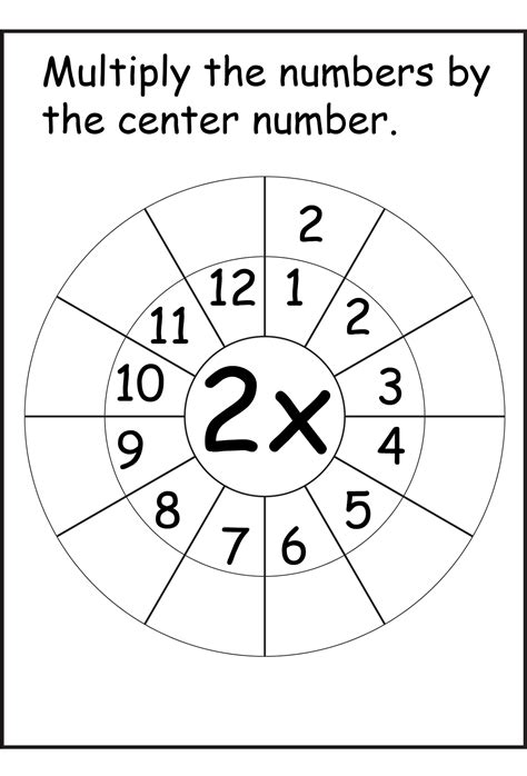Times Tables Work Sheet