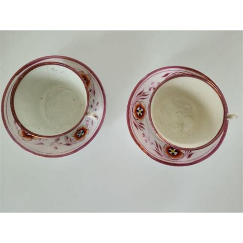 19th C Mismatched English Luster Tea Set 12 Pieces Chairish