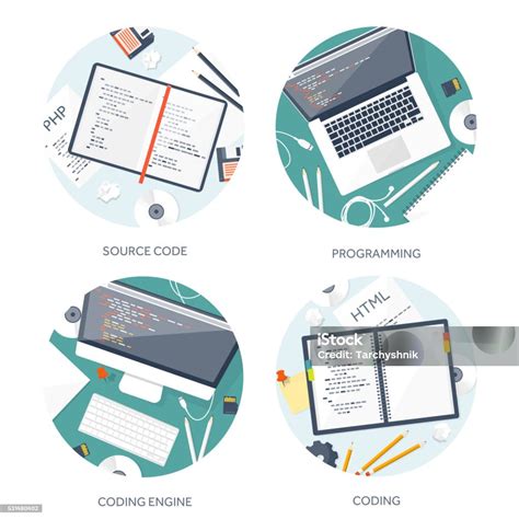 프로그래밍하지 코딩하기 평편 컴퓨팅 배경기술 코드 하드웨어 소프트웨어 웹 개발 0명에 대한 스톡 벡터 아트 및 기타 이미지 0명 다운로드 데이터 Istock