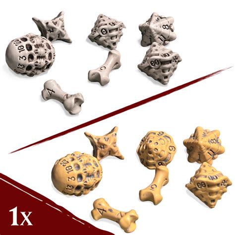 Skull And Bone Dice Set By Lynx Gamefound