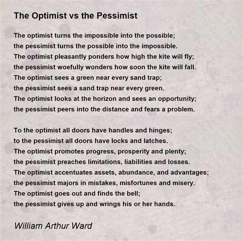 Optimism Vs Pessimism