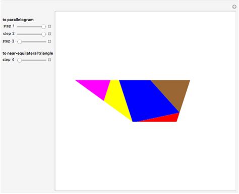 Pentagon To Near Equilateral Triangle Dissection Wolfram