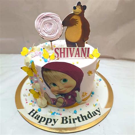 Masha And Bear Fondant Cake Online Just Bake