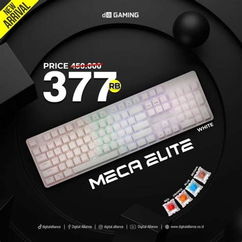 Promo Tanpa Merk Digital Alliance Keyboard Gaming Mecha Elite White Tahun Ini Aja Kak Diskon 50