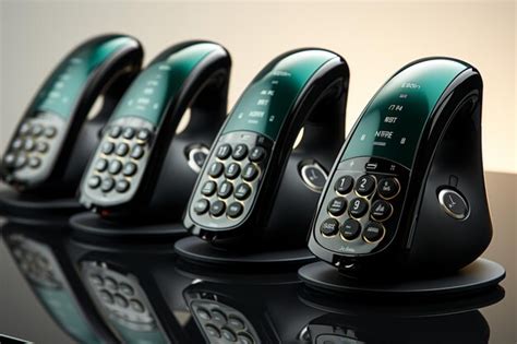 Premium Ai Image Session Initiation Protocol Phones On White Background