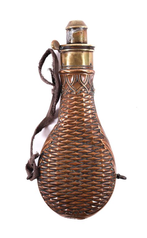 Lot Decorative Brass Flask