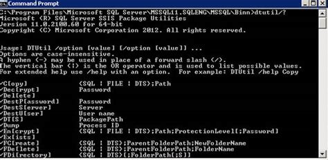 sql server 2012 command line utilities database journal