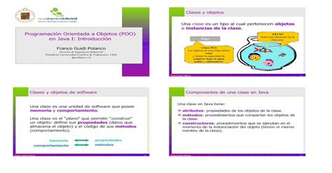 Clases Y Objetos Una Clase Es Un Tipo Al Cual Pertenecen Objetos