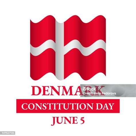 덴마크 제헌절 타이포그래피 6월 5일 국경일 배너 전단지 인사말 카드 등을 위한 벡터 템플릿 5에 대한 스톡 벡터 아트 및 기타 이미지 Istock