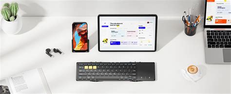 Artciety Foldable Bluetooth Keyboard Folding Portable Wireless Keyboard With