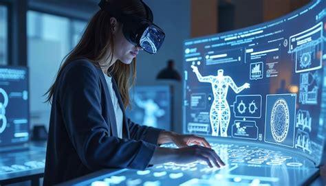 미래의 기술 개념 Ai 생성 이미지