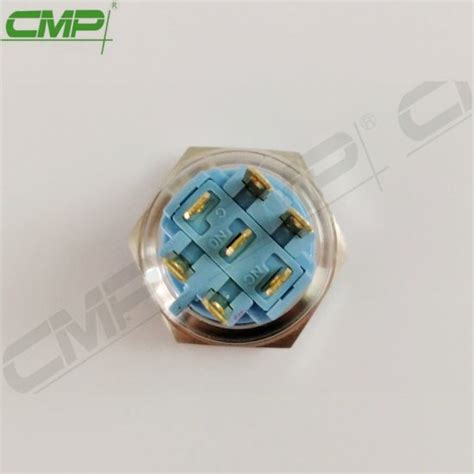 China CMP Metal On Off Latching RGB Or Dual Color Illuminated Push Button Switch China RGB
