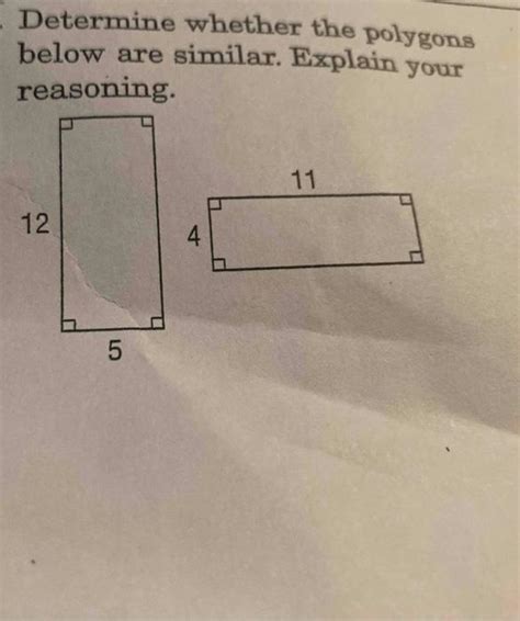 Solved Determine Whether The Polygons Below Are Similar Chegg