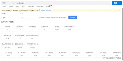 最好用的压测工具终于来啦！apipost压测使用教程最近，发现一直在用的接口管理工具apipost上线了压测功能 虽然目 掘金