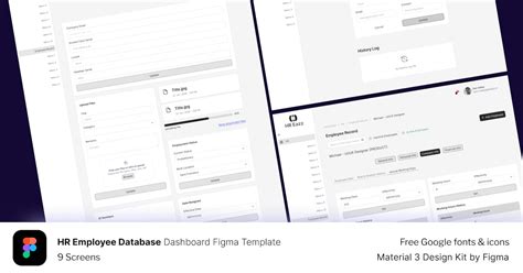 Hr Employee Database Dashboard Template Ux And Ui Kits Websites Ft