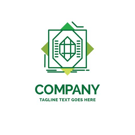 Abstract Core Fabrication Formation Forming Flat Business Logo Template Creative Green