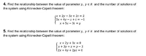 Solved 4 Find The Relationship Between The Value Of
