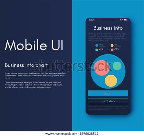 Mobile Application Infographic Interface Ui Design Stock Vector Royalty Free 1696038511