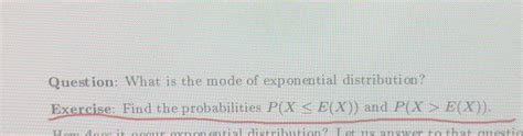 Solved Exponential DistributionQuestion What Is The Chegg