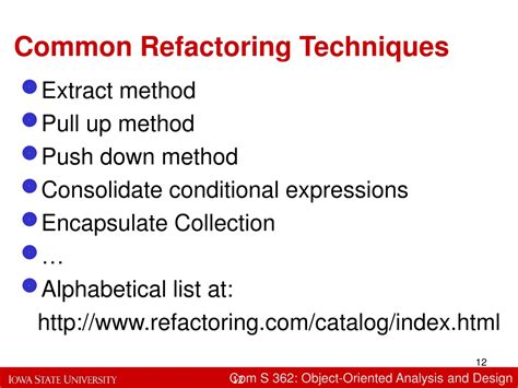 ppt software design recap and refactoring techniques powerpoint
