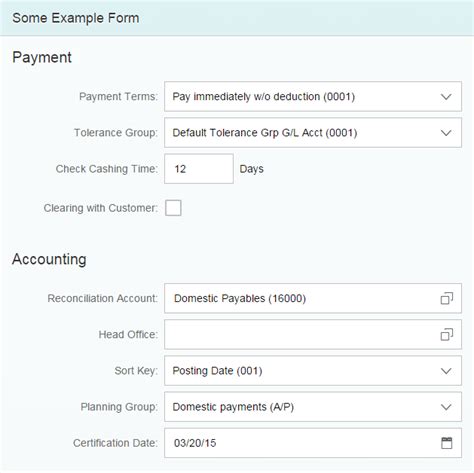 Form SAP Fiori Design Guidelines