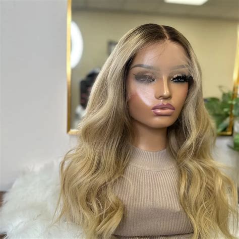 Caramel Light Blonde Balayage Real Human Hair Wig Eternal Wigs Uk