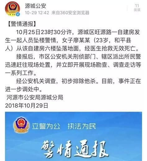 初步排除他杀 河源一女子在市区自建房六楼坠亡… 源城区