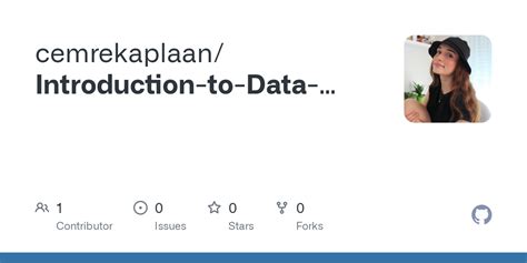GitHub Cemrekaplaan Introduction To Data Science With Python