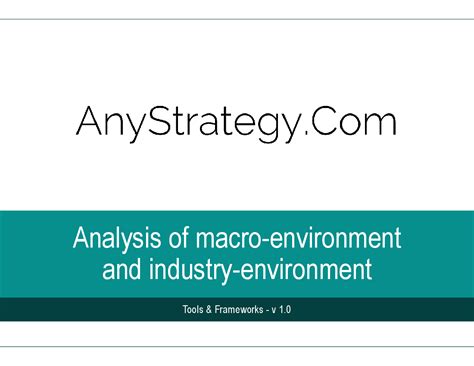 Analysis Of Macro Environment And Industry Environment Ppt