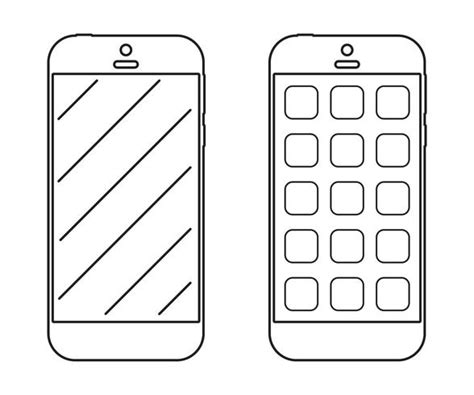 Smartphone Outline Icon 601324 Vector Art At Vecteezy