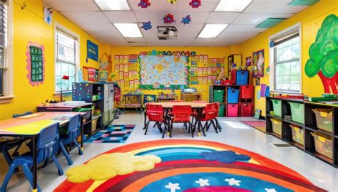 Explore A Vibrant And Visually Appealing Classroom Design With Contemporary Furnishings Aig59