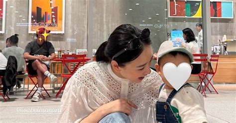 손연재 1살 아들과 청청 커플룩동안 미모 눈길