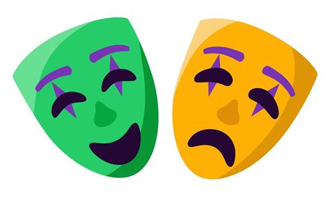Desenho De Mascara Feliz E Triste Máscara Para Dança Teatral Feliz E