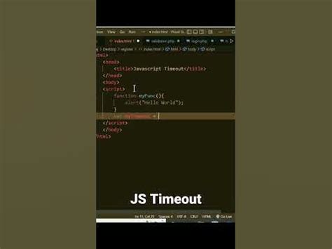 JS Timeout | JavaScript setTimeout | js timeout function | settimeout react js - YouTube