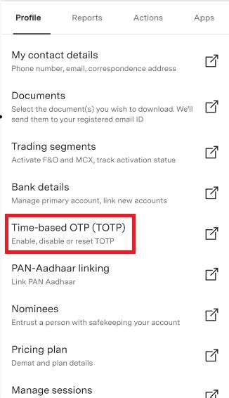step 6 click on ‘enable totp